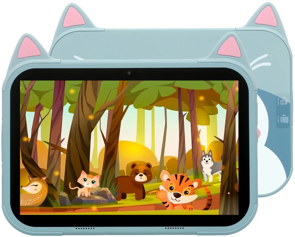 10.1" Планшет KENSHI Kids E18 LTE, 3/64 Гб, Android 13, голубой