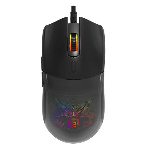 Мышь Oklick 714GM, игровая, оптическая, проводная, USB, черный [1620717]