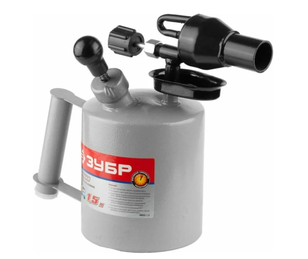 Лампа паяльная Зубр стальная ВК-15 1,5л