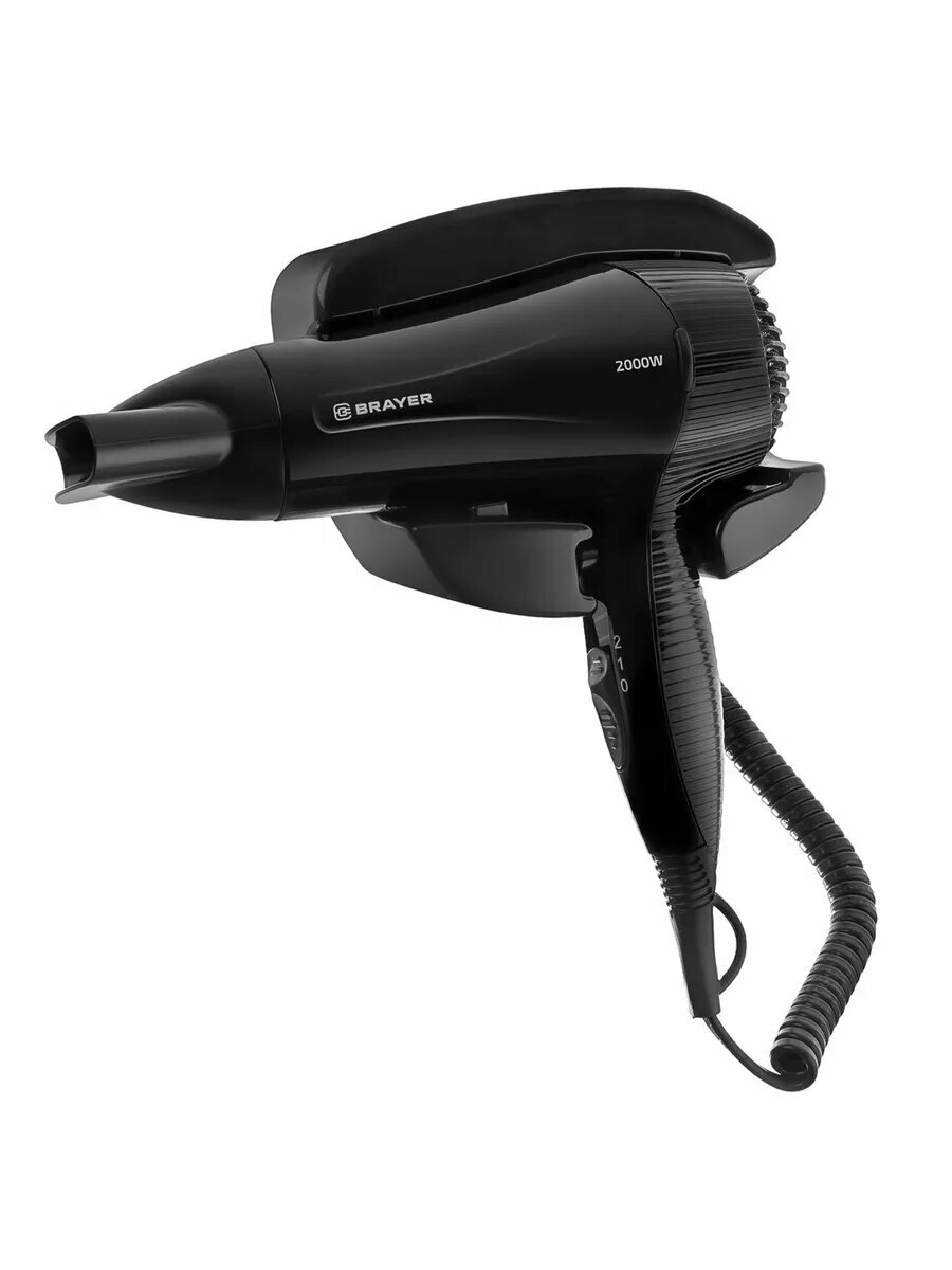 Фен для волос настенный , 2000 Вт, 2 скорости