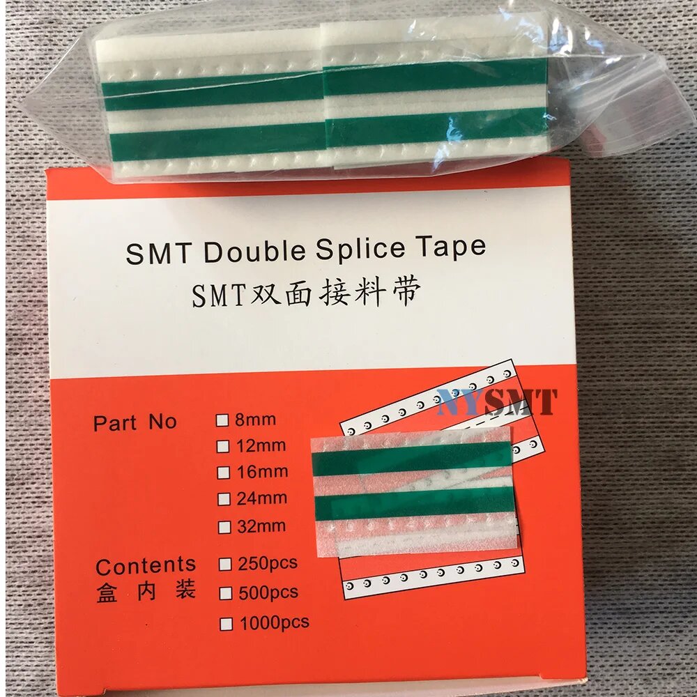 Двойная соединительная лента SMT, green 8mm, 500pcs