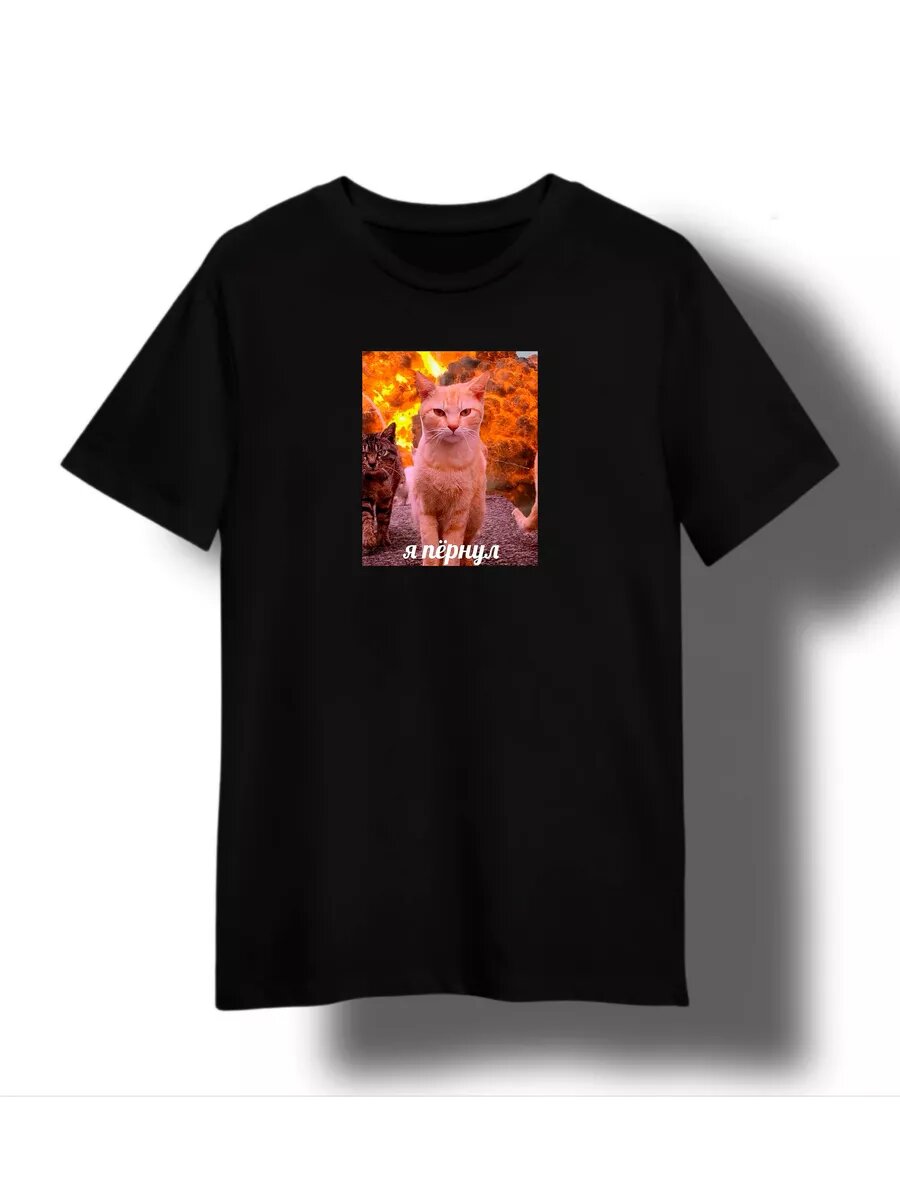 Футболка Zerosell котик мем