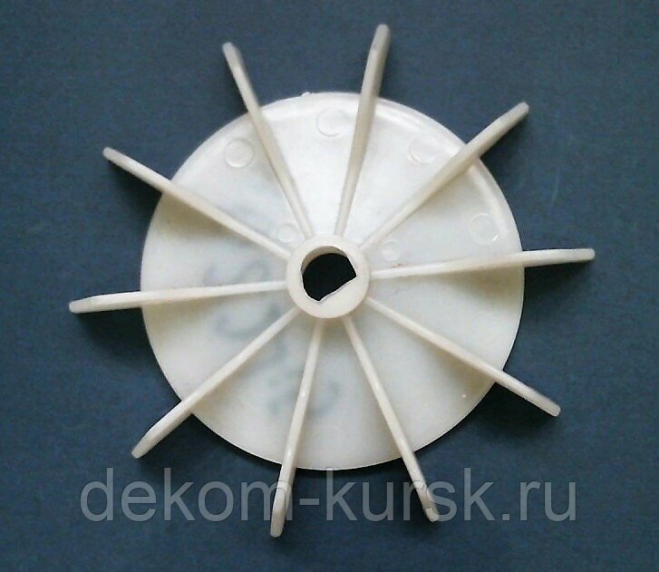 Крыльчатка вентилятора Калибр насоса СВД вентилятор электродвигателя D=107мм d=11,5мм