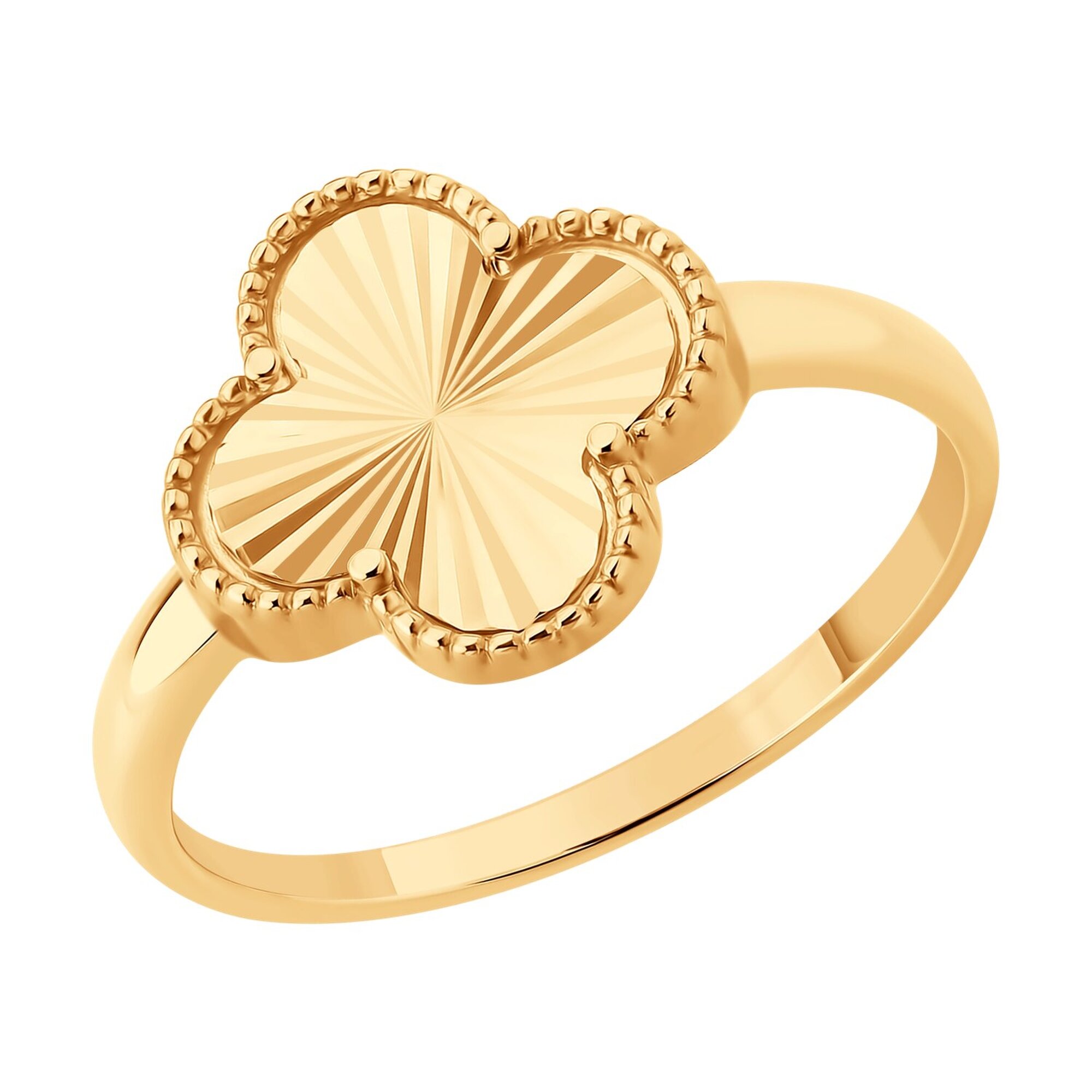 Кольцо, красное золото, 585 проба