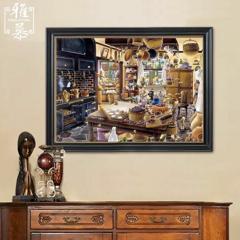 Вышивка крестом, набор для вышивания крестом, канва 11CT 40x50 см, полная зашивка (без подрамника, без рамы)