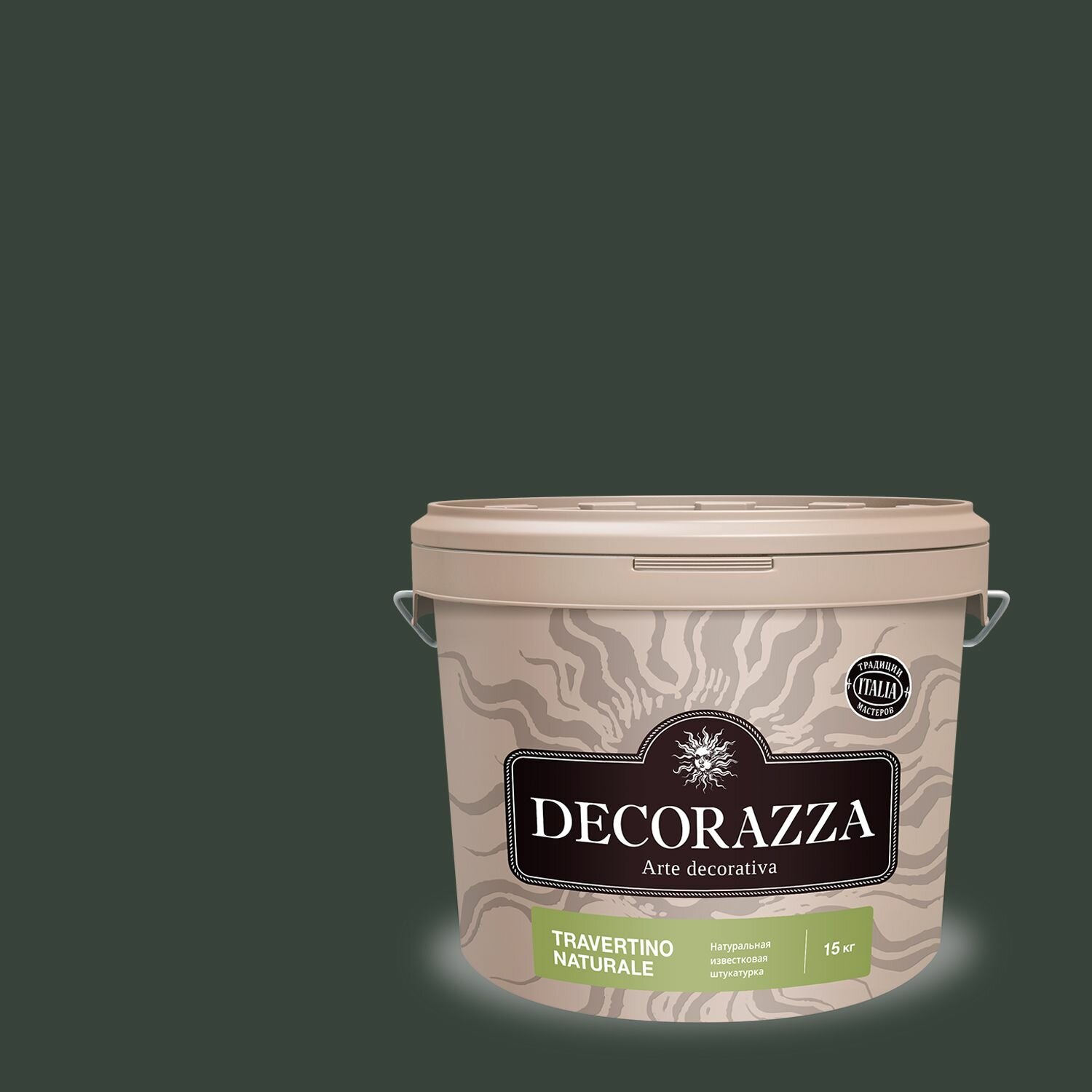 Декоративная известковая штукатурка с эффектом камня Decorazza Travertino Naturale (15кг) TRN 10-04