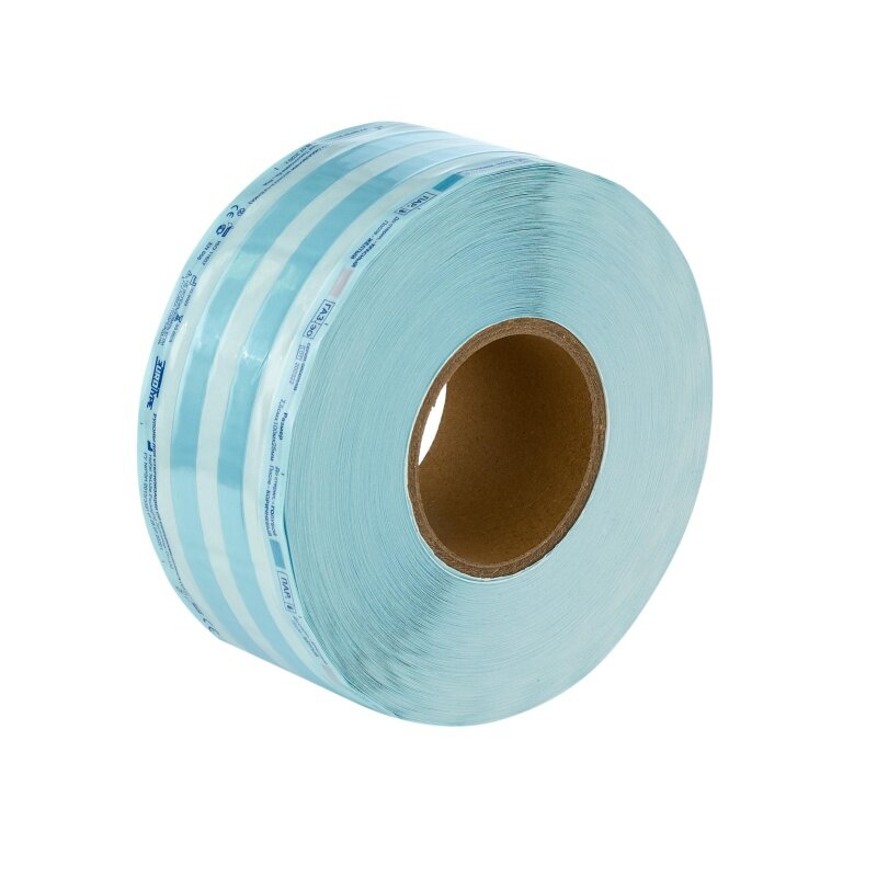 Рулон для стерилизации EUROTYPE комбинированный со складкой, 75х25х100 м