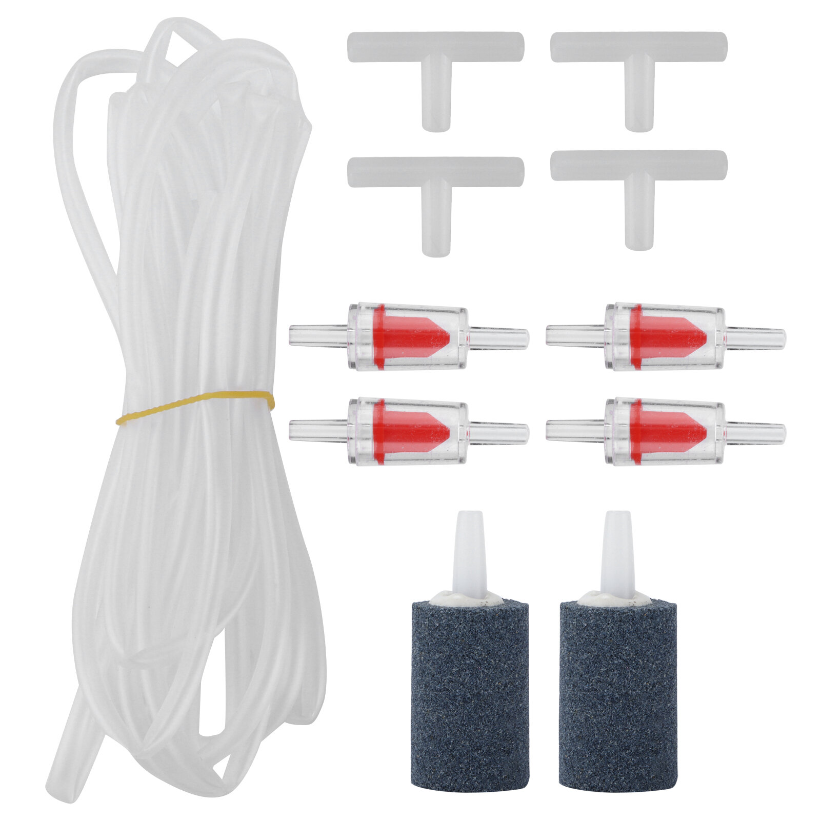 Аксессуары для аквариумных воздушных насосов. Комплект фитингов для воздушных насосов с обратными клапанами. Воздушные камни. Водопровод.