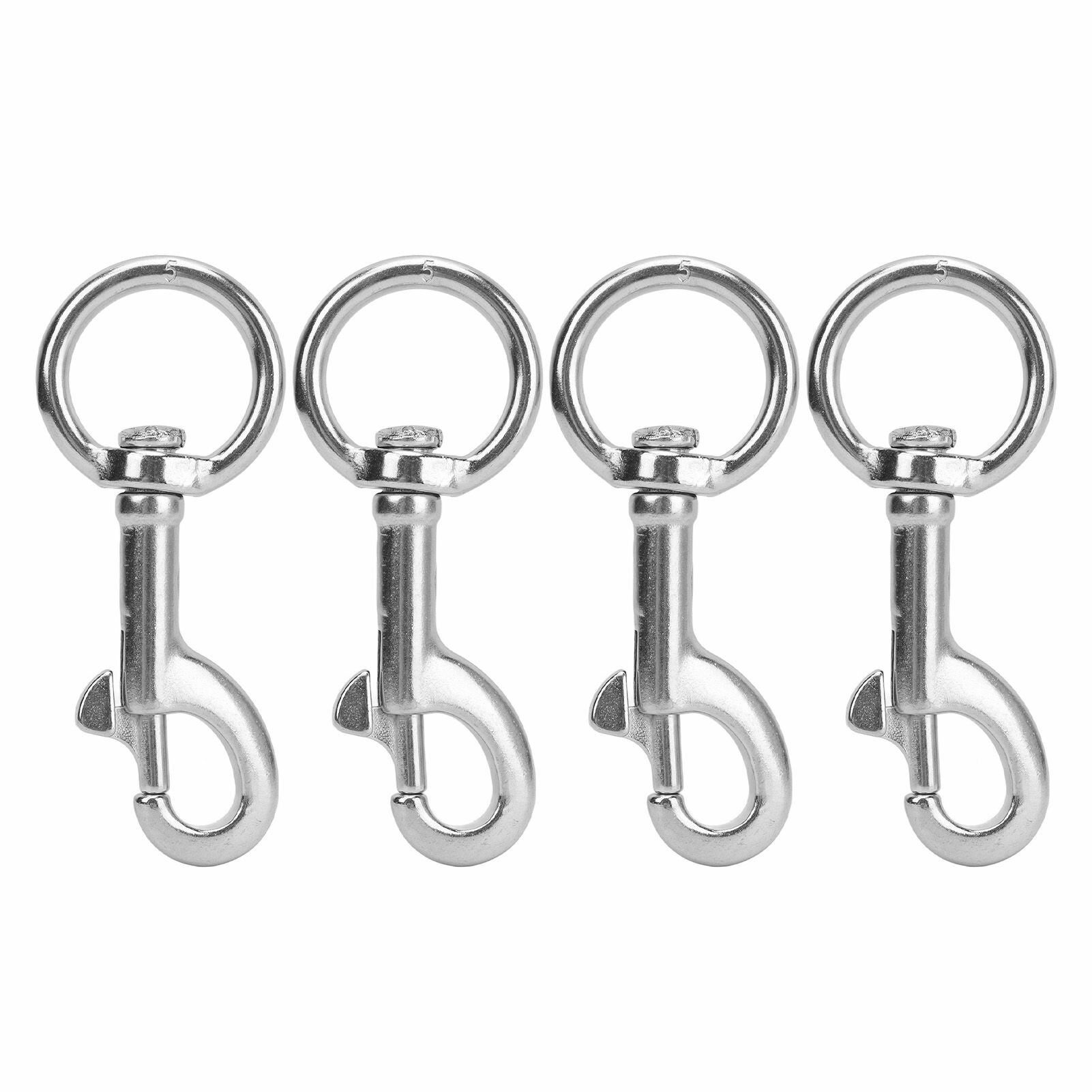 4 карабина с поворотным рым-болтом из нержавеющей стали 316, морской класс, для судов, 5#