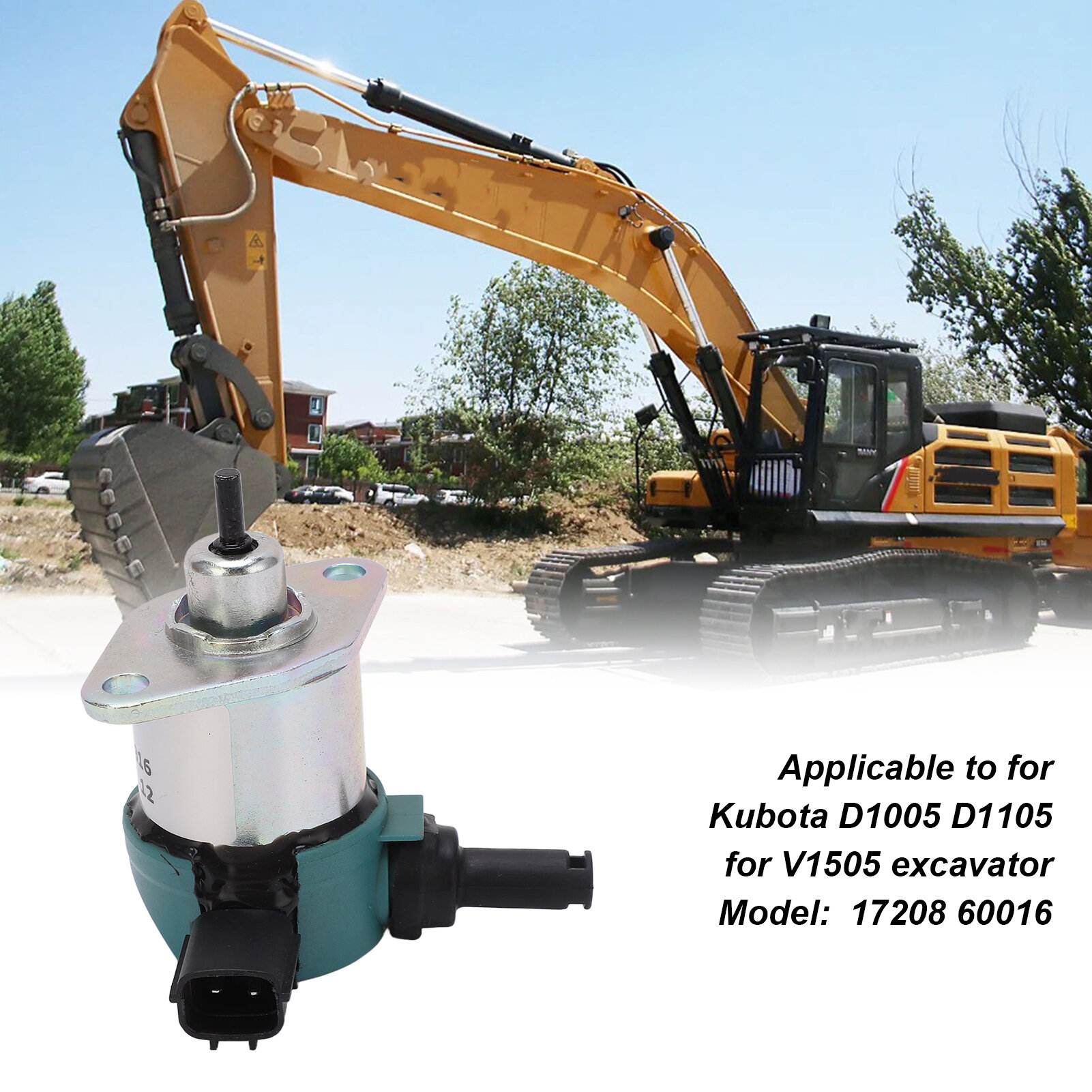 Соленоид остановки двигателя 12V DC для Kubota D1005 D1105 V1505