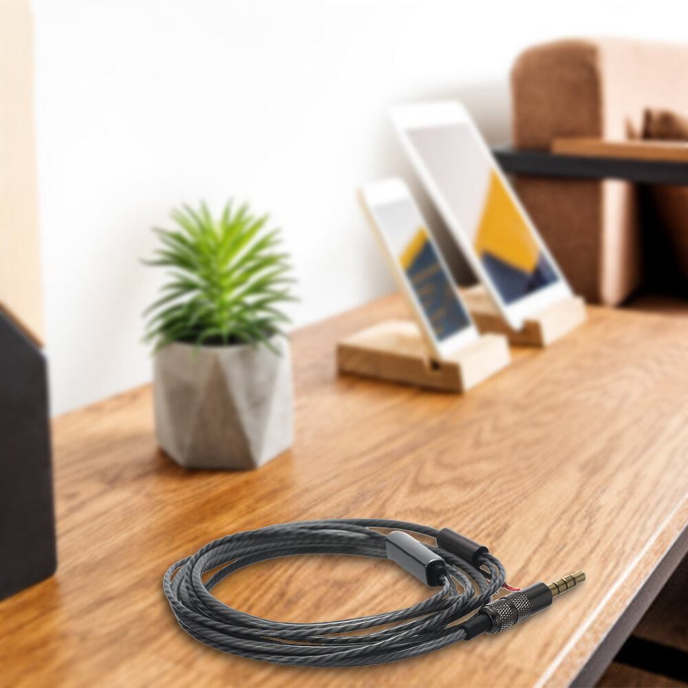 DIY кабель для наушников с микрофоном, чистая медная проволока, замена 3,5 мм, штекерный разъем, неизолированный конец кабеля для наушников, полуфабрикатный кабель для гарнитуры для ремонта кабеля