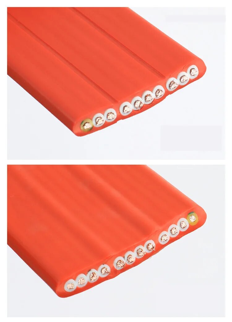 Плоский кабель меciki TVVB 6/7/8/10/12 жил 17/16/14 AWG 6 cores 1m, 17AWG