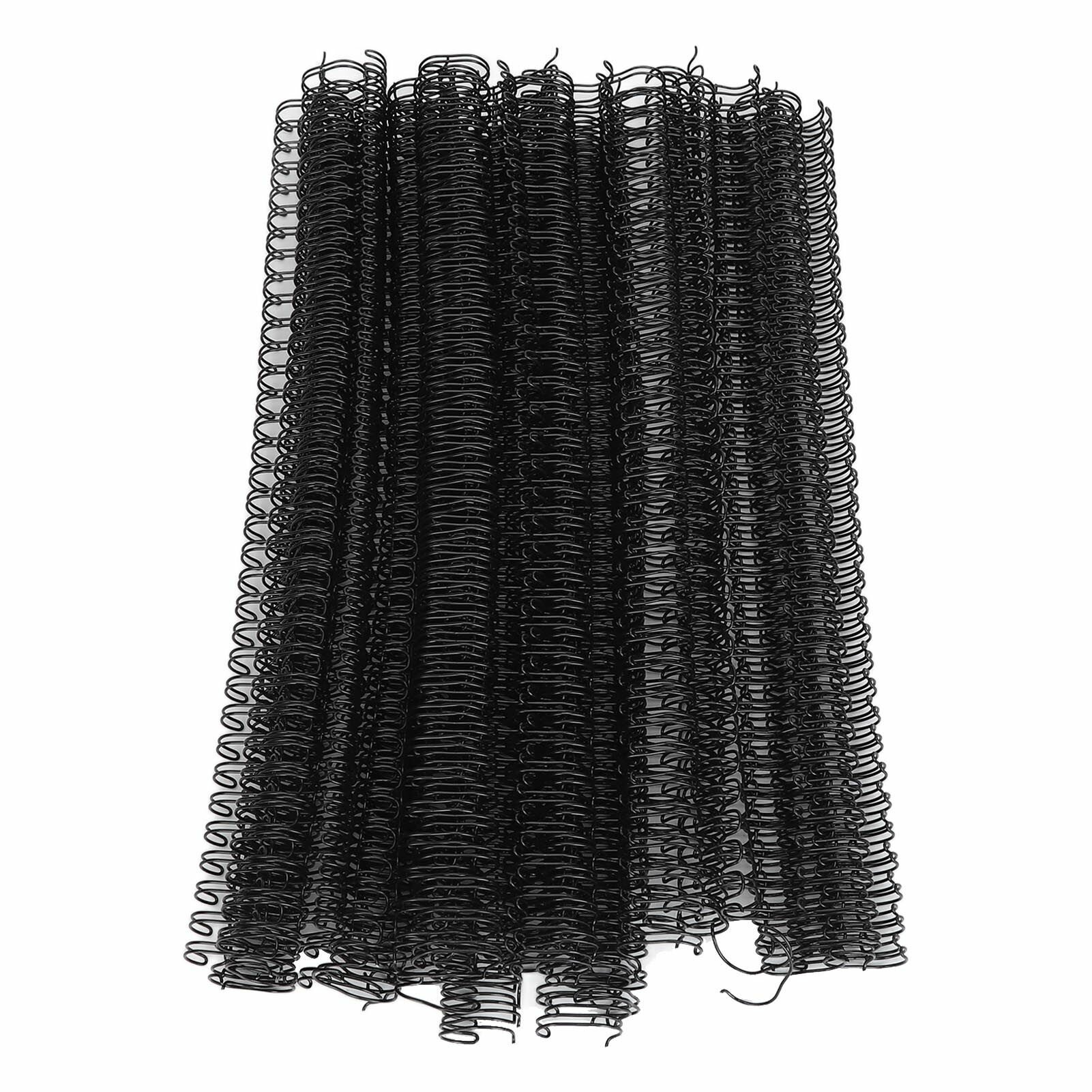 Набор из 50 проволочных переплетов с двойной петлей, шаг 3:1, 34 петли, диаметр 19 мм, емкость 180 листов, формат бумаги А4, черный