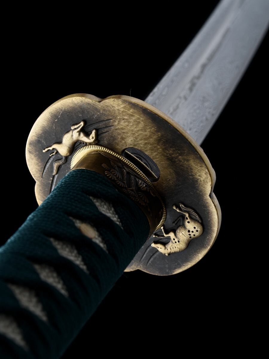 Катана, катана Металлическая, Ценные сувениры, Ручная ковка, ретро, Дамасская сталь,103cm