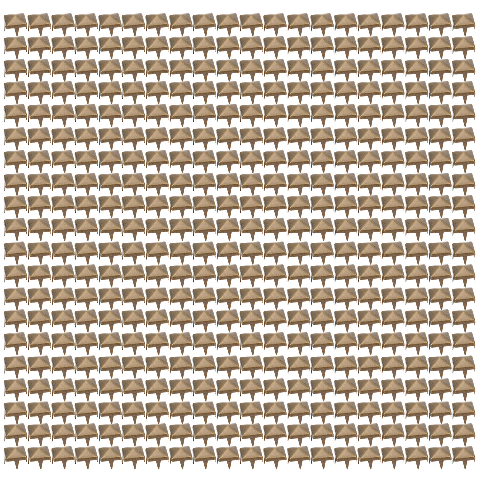400 Sets 4MM-7MM DIY Leathercraft Spike Rivets Square Spike Studs Bags Shoes Belt AccessoriesBronze 7mm