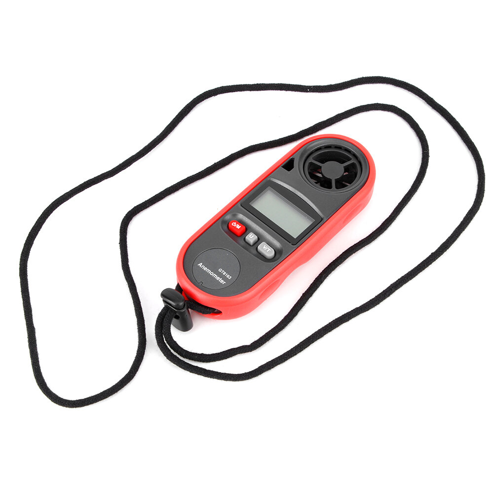 Цифровой Анемометр: 7-Лопастная Вертушка для Измерения Скорости Ветра и Температуры - Портативный Термоанемометр с Высокой Точностью для Рыбалки и Вентиляции - Компактный Измеритель Ветра для Дома и Кемпинга