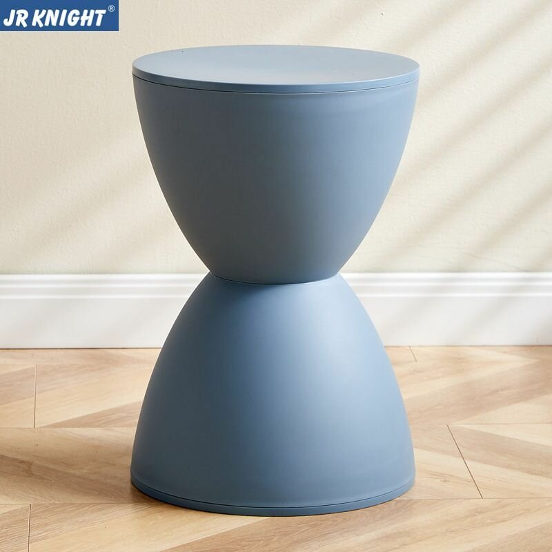 Пластиковый табурет с креативным дизайном в форме песочных часов, 30x43 см