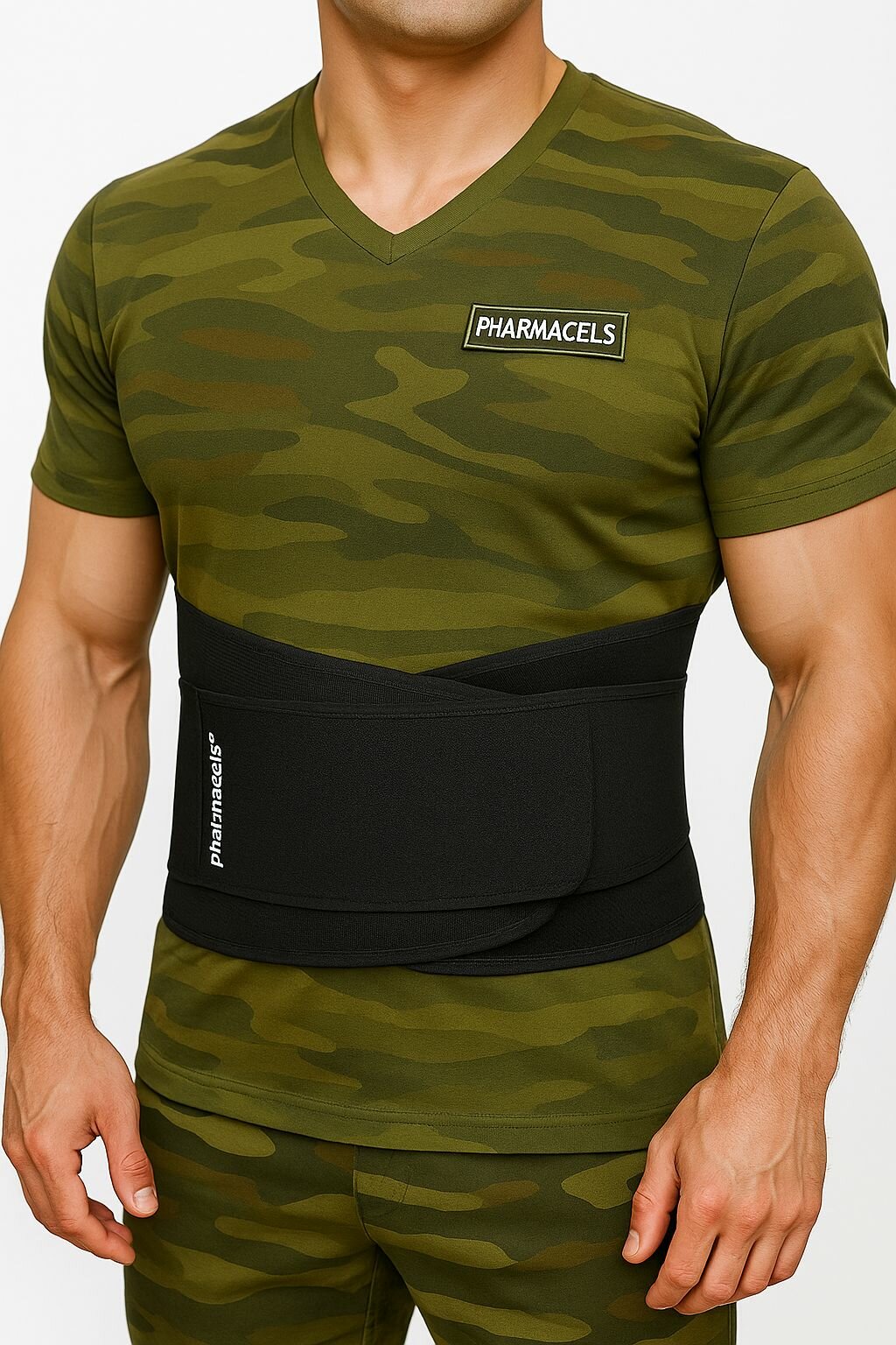 Бандаж для спины регулируемый Pharmacels Adjustable Back Support размер L обхват талии 80 -140см.