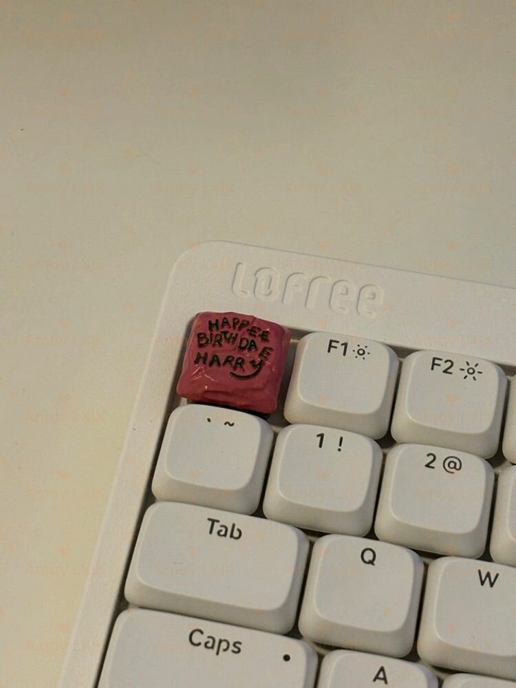 Кейкапы для механической клавиатуры-Гарри Поттер, смоляной кейкап ручной работы, Торт ХагридаC