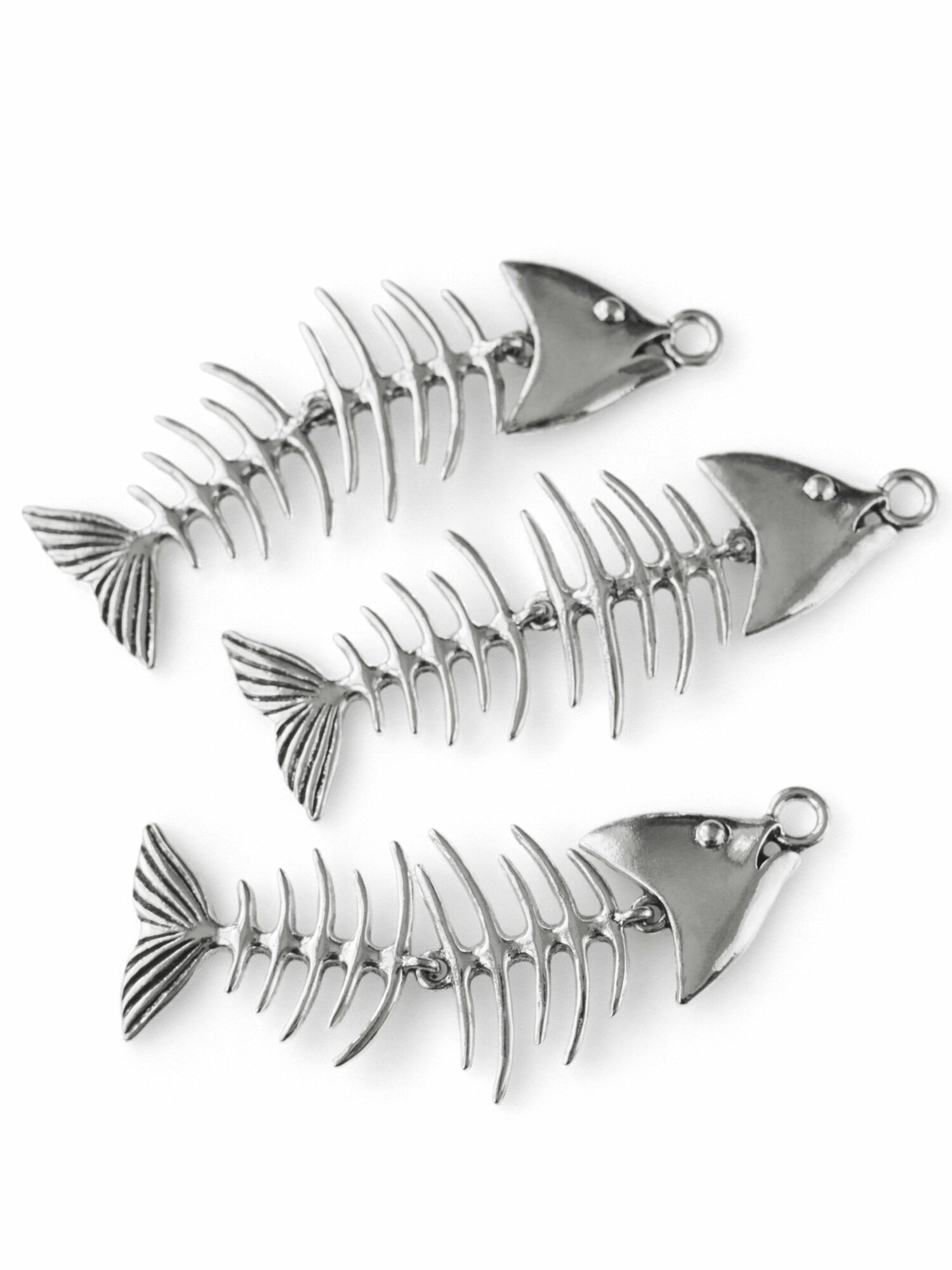 Кулон Подвеска металлическая 2 шт. для рукоделия / браслета / сережек, цв. античное серебро, 85x32.6x5 мм