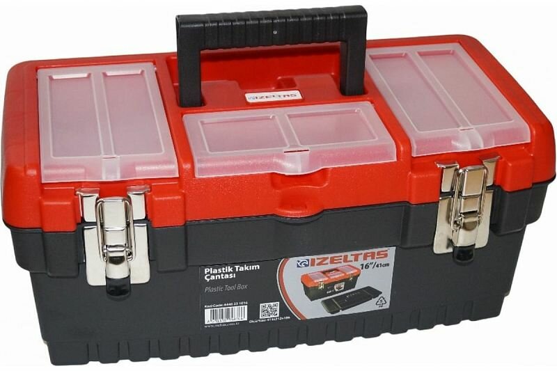 Ящик пластиковый для инструментов 16" 413х212х186 (yeni), IZELTAS, 8440331016, 14000004138