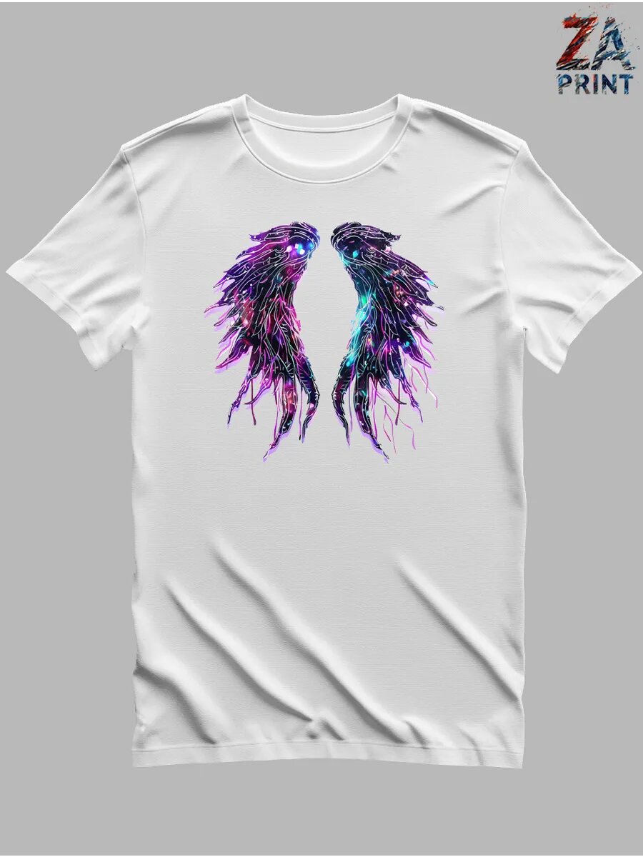 Футболка крылья красивые принт