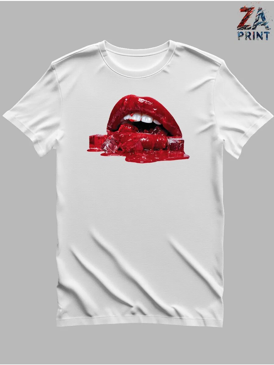 Футболка красные губы