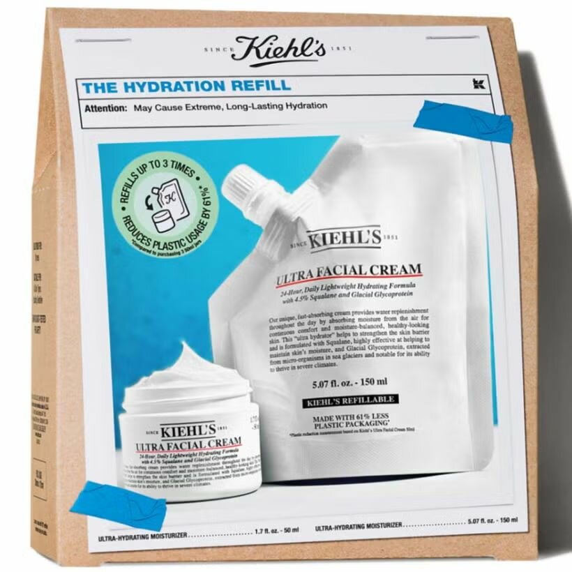 Kiehl's Набор уходовых средств - крем и рефил The Hydration Refill Set, 2 шт