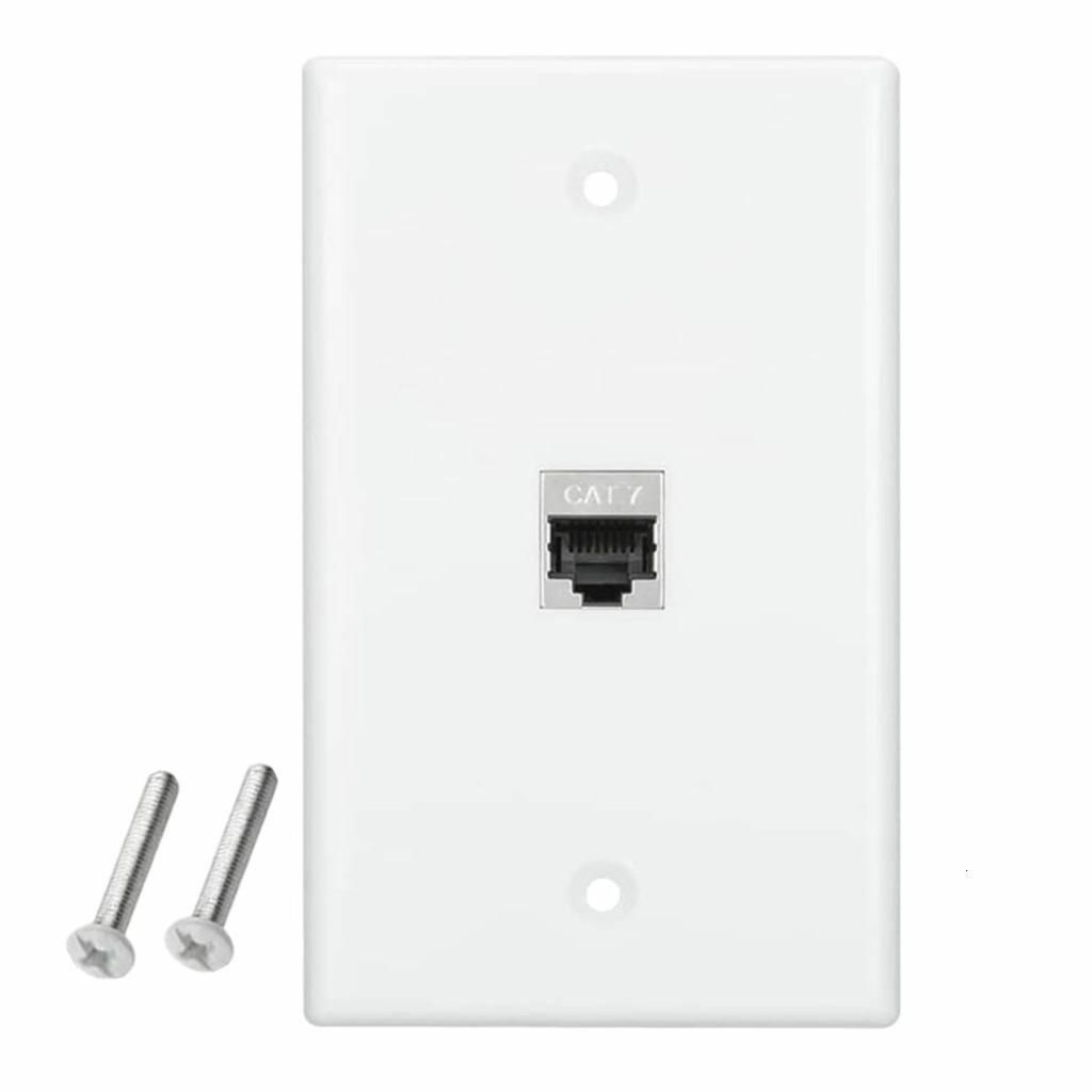 Комплект вилка-розетка,11,5 *7 см Американский стиль 1 6 портов тип 7 экранирующий модуль настенный разъем-1 порт-без кронштейна