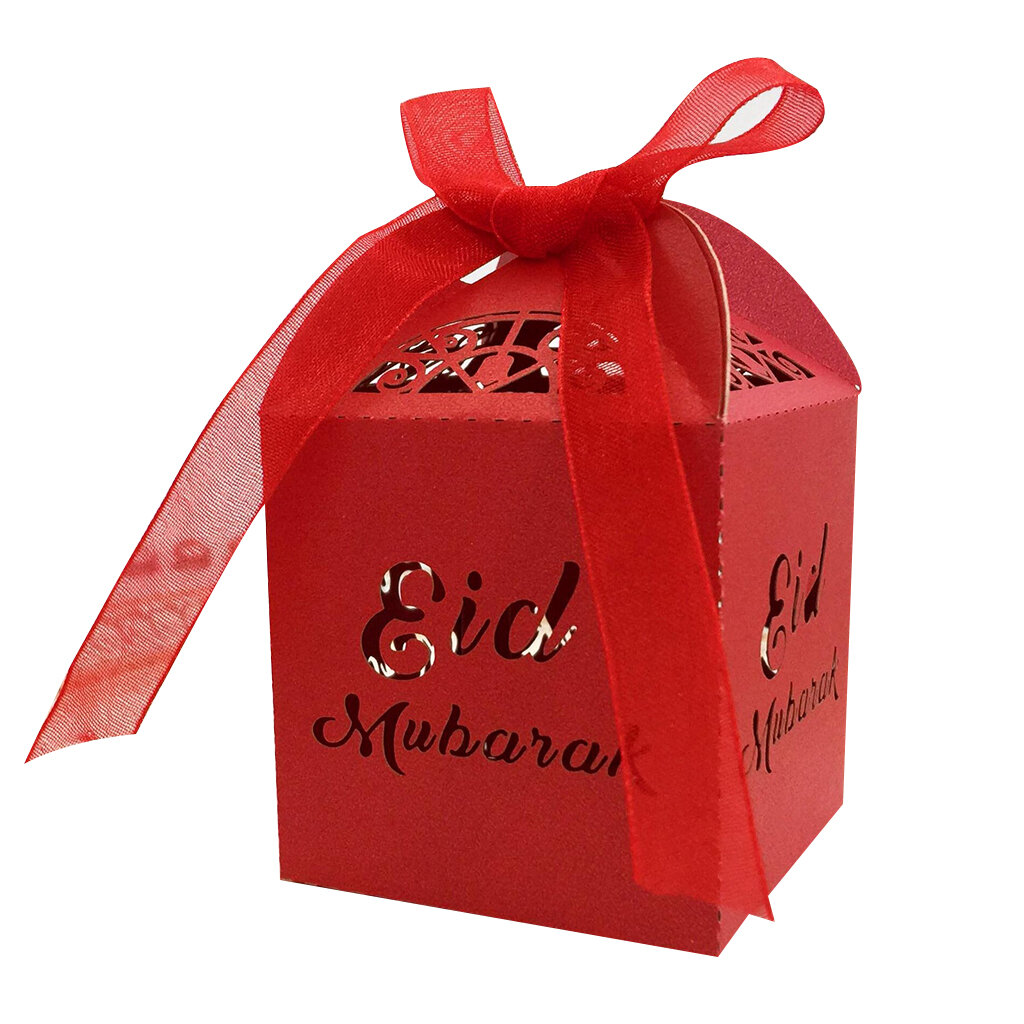 Мусульманский Рамадан Выдалбливает Коробку Конфет Золотого, Серебряного Цвета Ид Шоколадная Коробка Ближний Восток