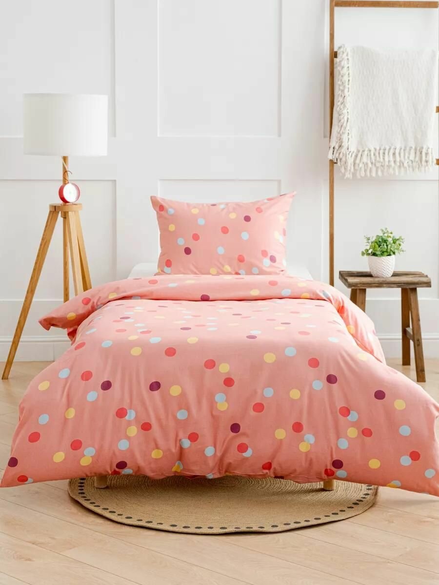 Постельное белье комплект 1,5 спальный, перкаль, 1 пододеяльник, 1 наволочка, YERRNA