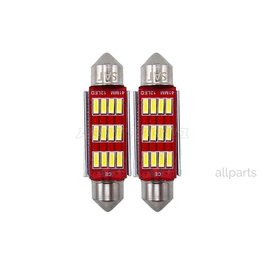 SAT ST-175-0078 Лампа (C5W/ LED/ Комплект/ 12V C5W 9x41мм Canbus)
