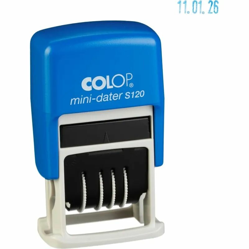 Датер автоматический Colop Мини S120/SD шрифт 3,8 мм с сокращенной датой цифр