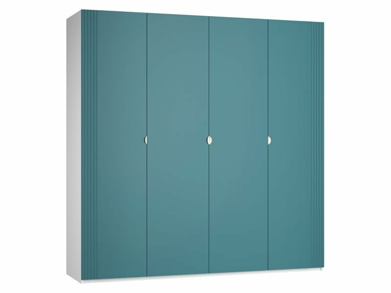 Шкаф распашной со штангой "Санторини 5" 200х202х55 Аквамарин