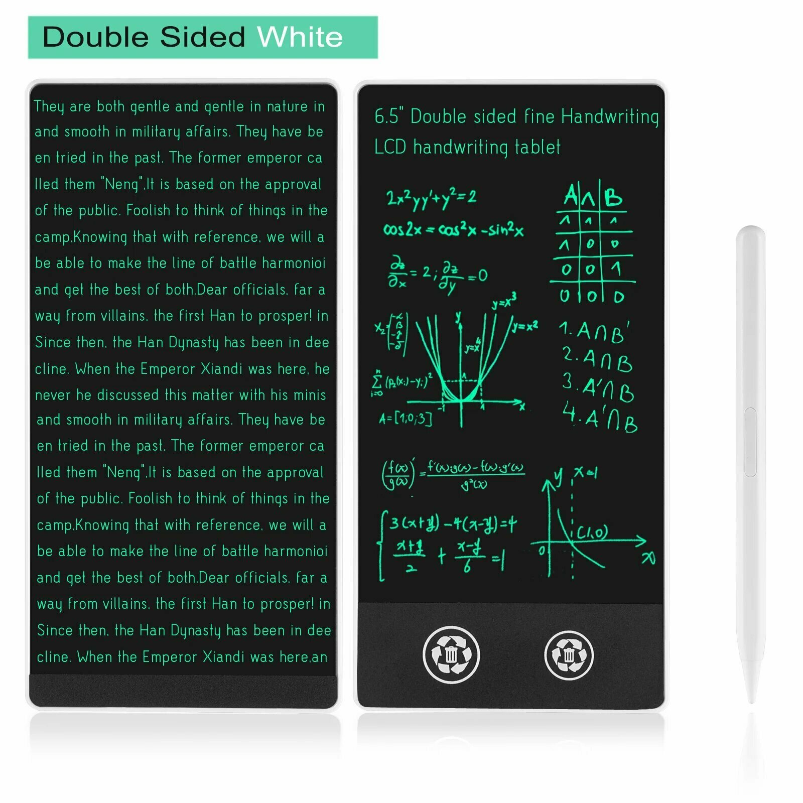 MOTOSPEED U1200 Цифровой планшет Double-Sided White