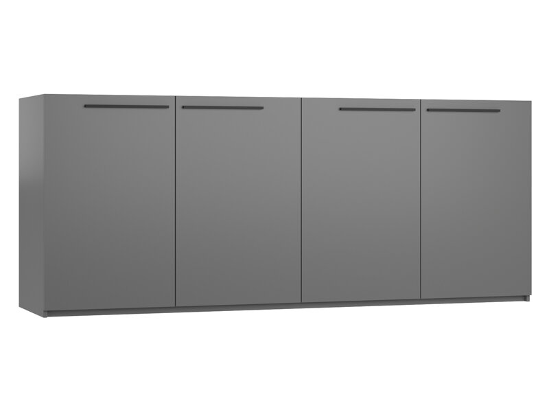 Комод с ящиками "Лорена Пакс 3" 220х90х52 Серый графит