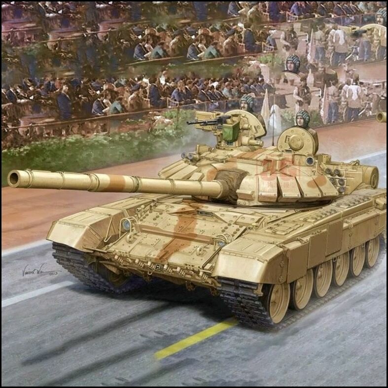 Эксклюзивный основной танк Т90С Индии в масштабе 1/35 от Trumpeter