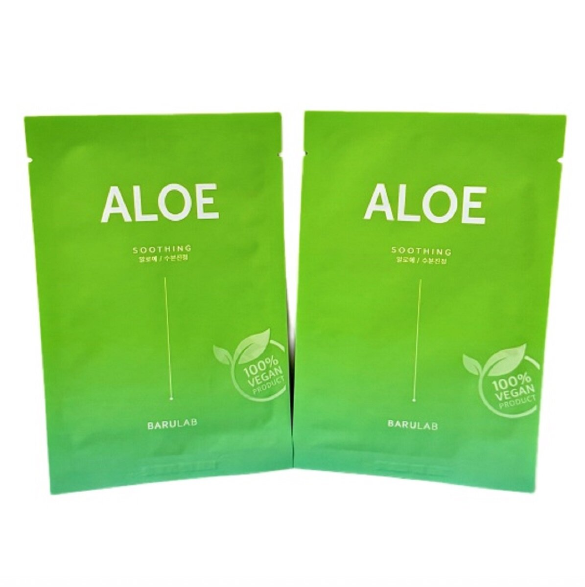 BARULAB Успокаивающая тканевая маска для лица (2шт) Soothing The Clean Vegan Mask Aloe