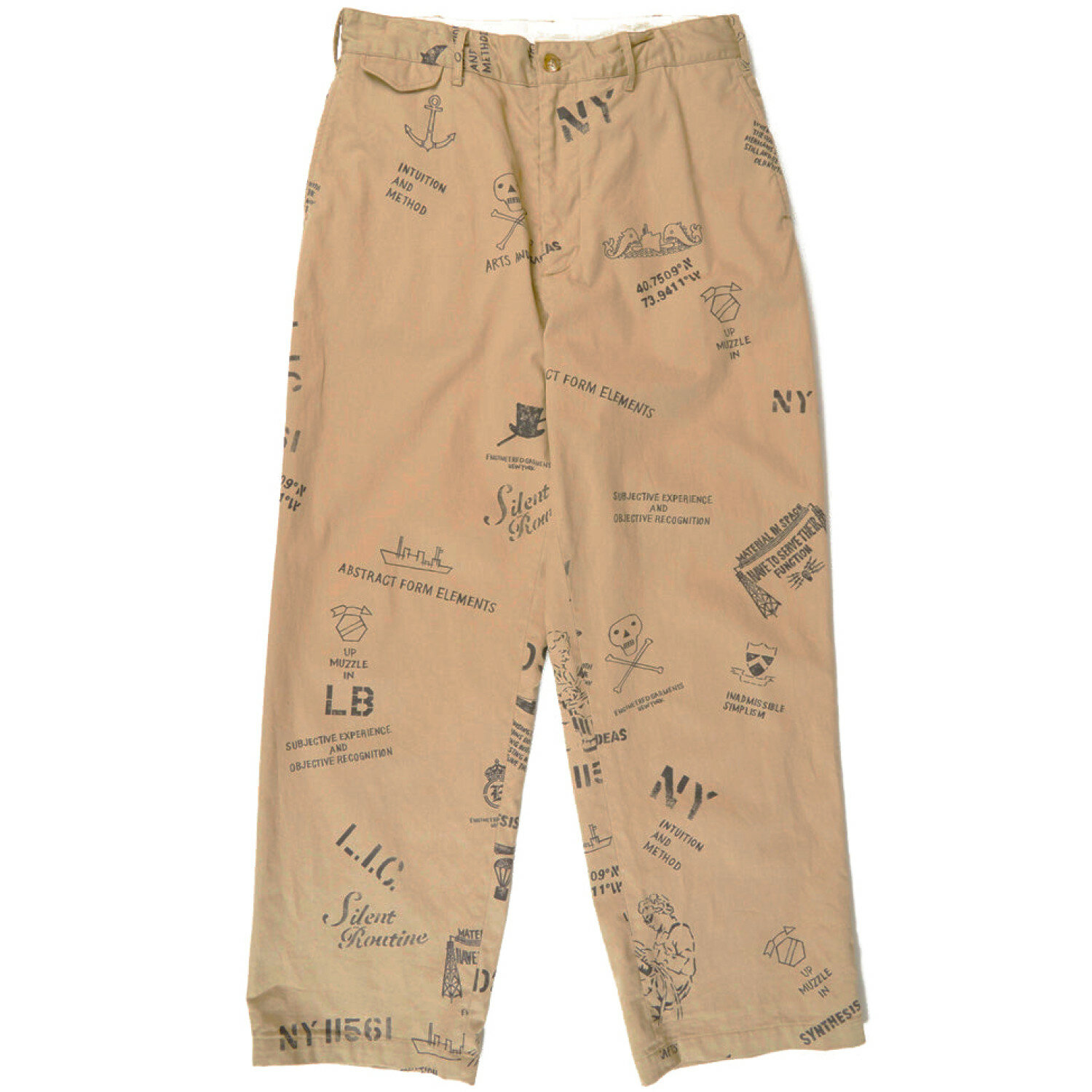 Брюки БРЮКИ ENGINEERED GARMENTS FATIGUE PANT FLAT TWILL