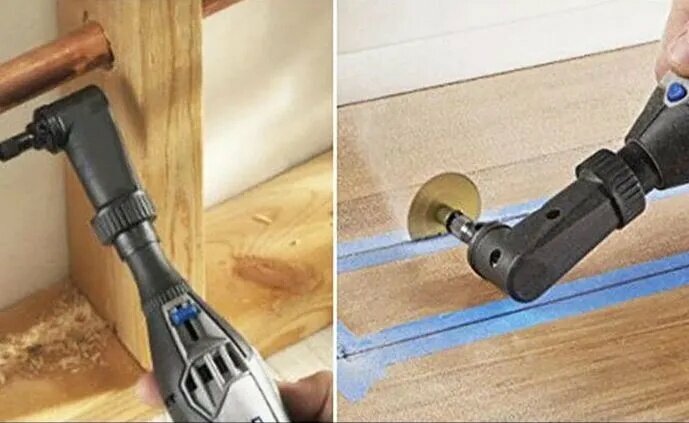 GEALFIS Угловая насадка для гравера 90 1 шт 3 мм, алмазная с охлаждением, самоцентрирующаяся с лазерной маркировкой, для Dremel 4000 3000 8220, вес 25 г