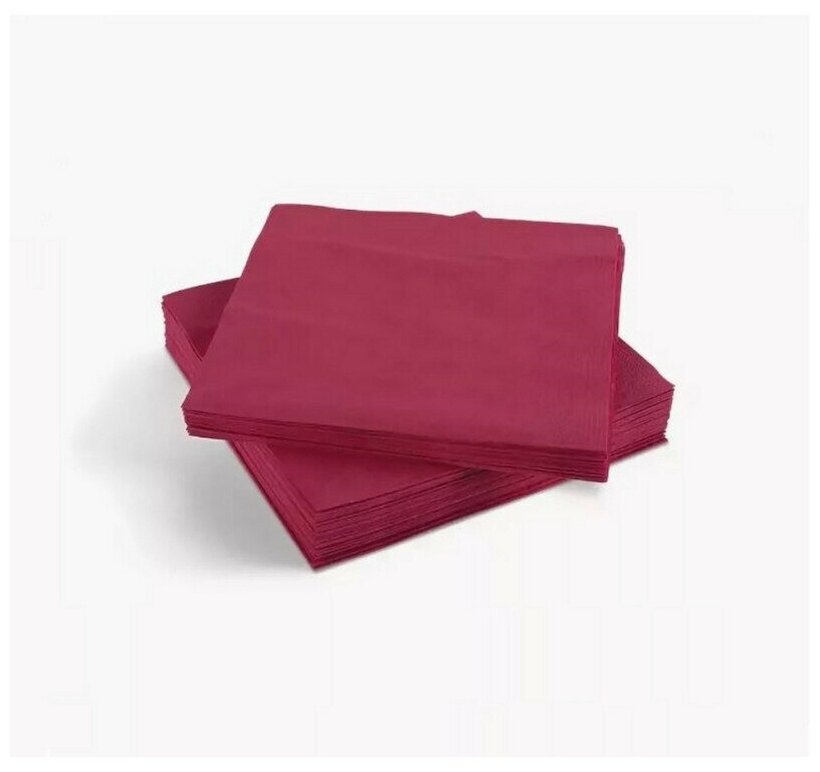 Салфетка гигиеническая, 40x50 см, спандбонд, плотность 30 г/м2, бордо, 100 шт./уп.