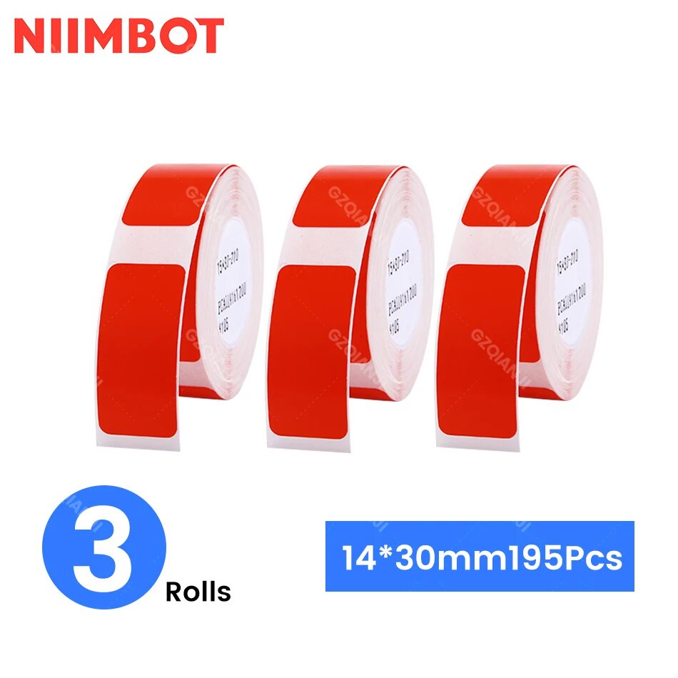 Niimbot термоэтикетка для принтера Red 14x30 195pcs