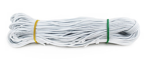 Резинка шляпная 3 мм 1/50 ярдов белая