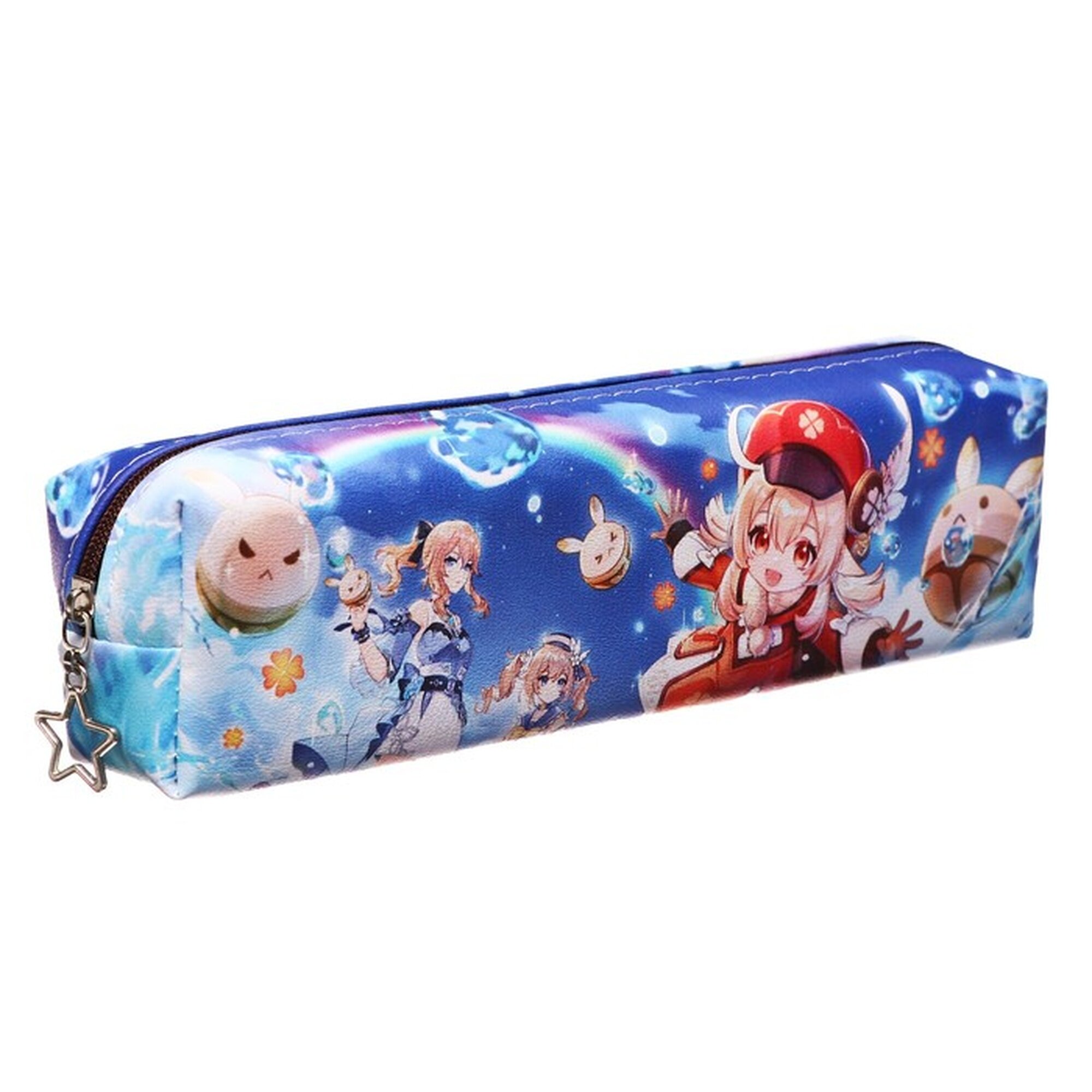 Пенал Calligrata "Аниме", ПВХ, на молнии, разноцветный, 4x20x6 см