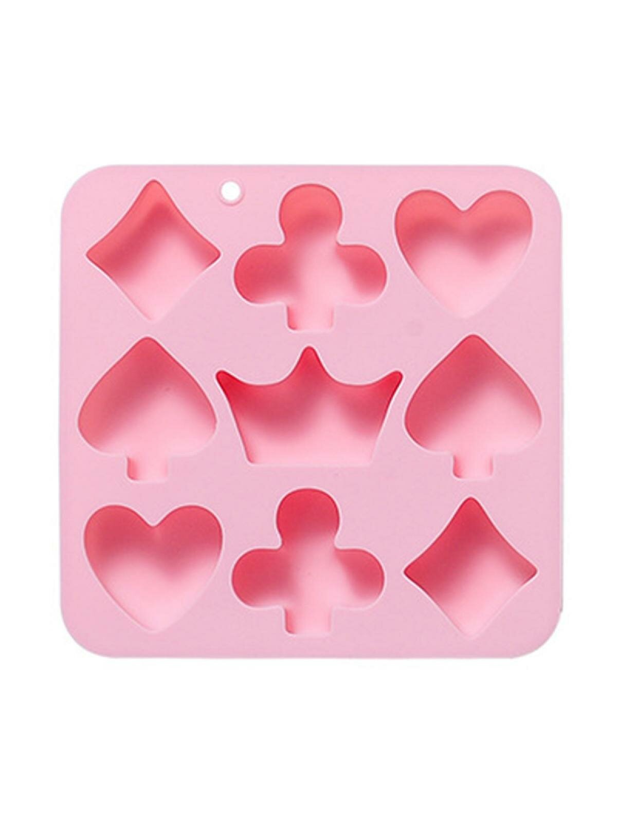 Набор из 3 форм для шоколада, покерные карты, формы для выпечки, формы для помадки, формы для тортов, силиконовый материал для любителей выпечки