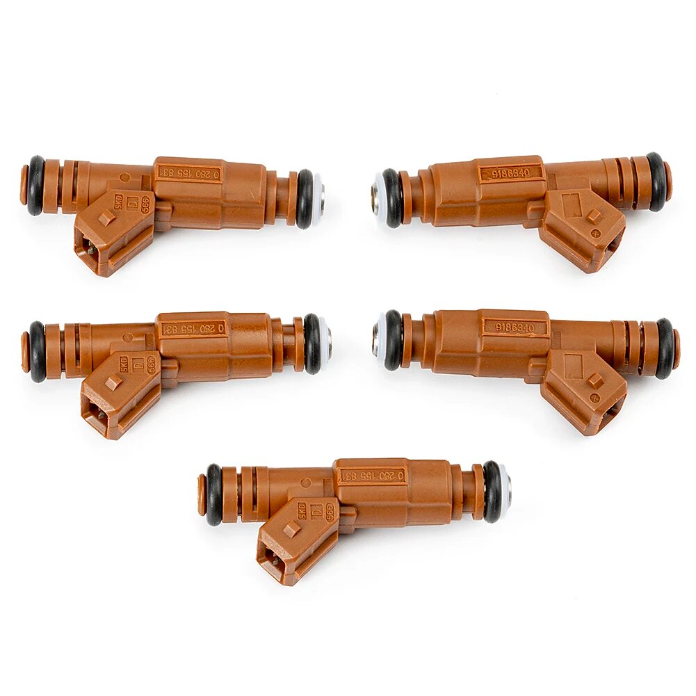 5 шт. OEM # 0280155831 Новая топливная форсунка для VOLVO S70 C70 V70 S60 S80 XC70 XC90 2.4L 2.5L 2.8L 2.9L 9186340 91863400