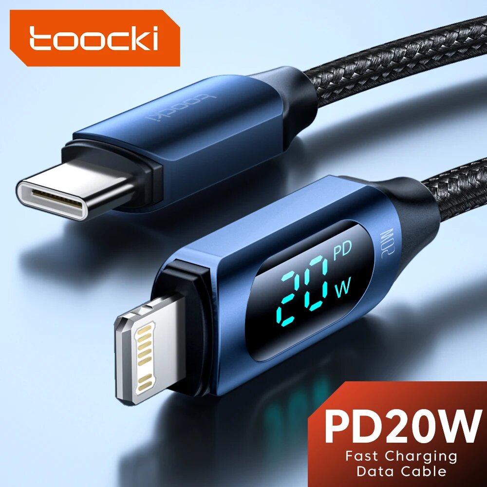 Кабель Toocki USB-A - Apple, 1m, белый — фото 1