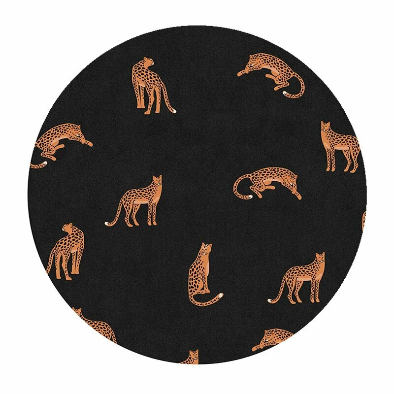 Леопардовый ковер, A, 120x120CM