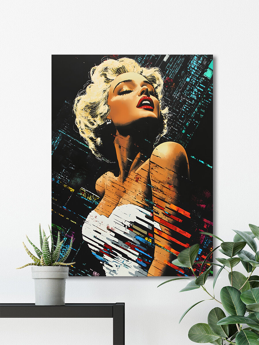 Картина дизайнерская / вертикальная - Мэрилин Монро, картина 30*40 см.