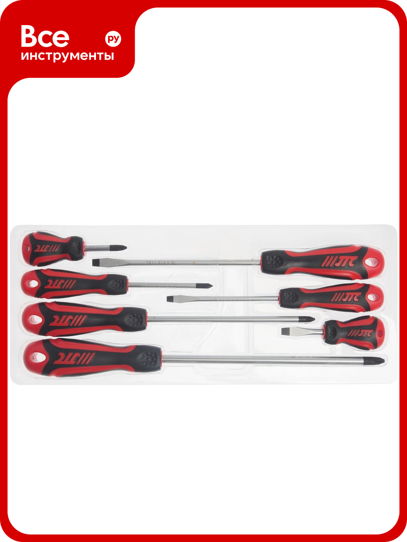 Набор усиленных отверток, 7 предметов JTC 7643